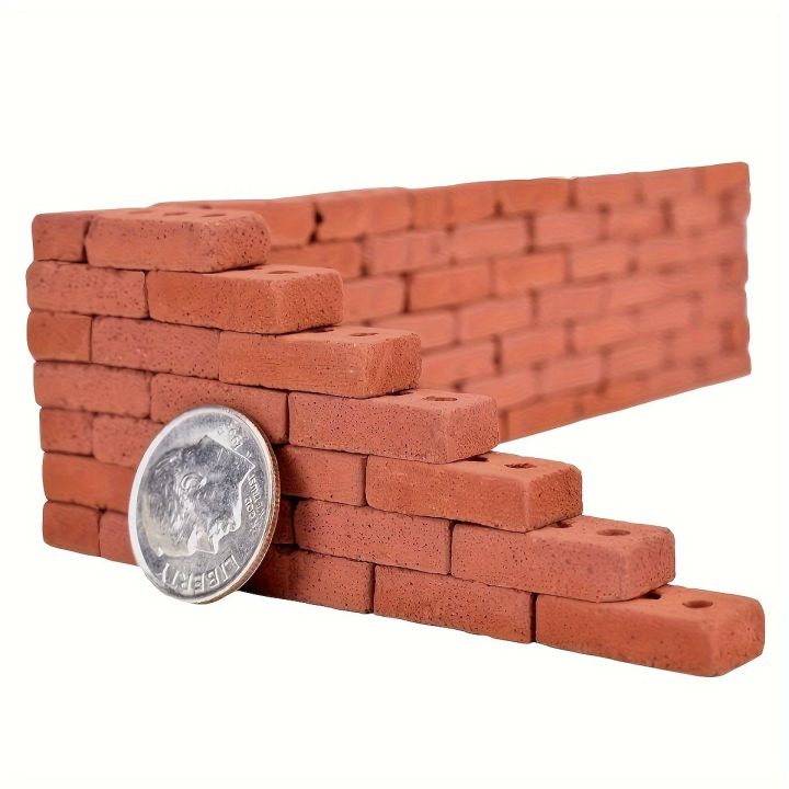 50/150/200 Mini Three-Hole Brick for Garden Greening, Micro Building ...