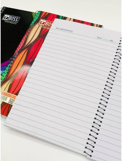 Classic Spiral Ring Register Single Line Durable Regular Size Binding ...