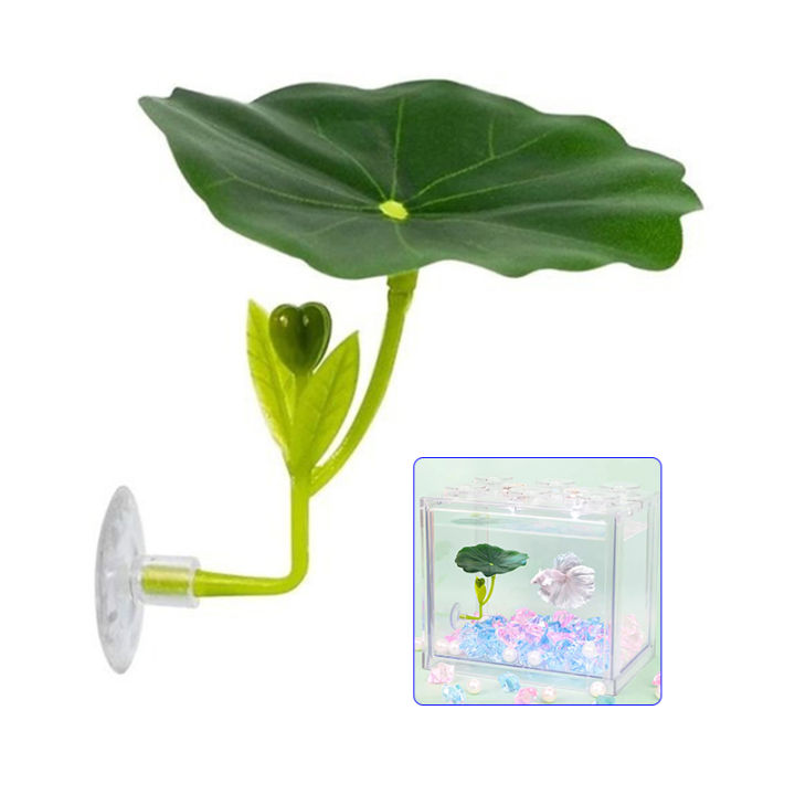 1Pc Green Leaf Hammock For Betta Fish Stress-Reducing Aquarium-Safe ...