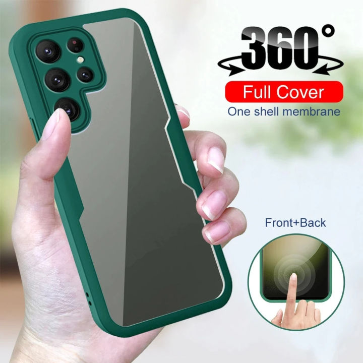 Funda for Samsung Galaxy S24 Ultra 360 Full Body Silicone Phone Case on ...