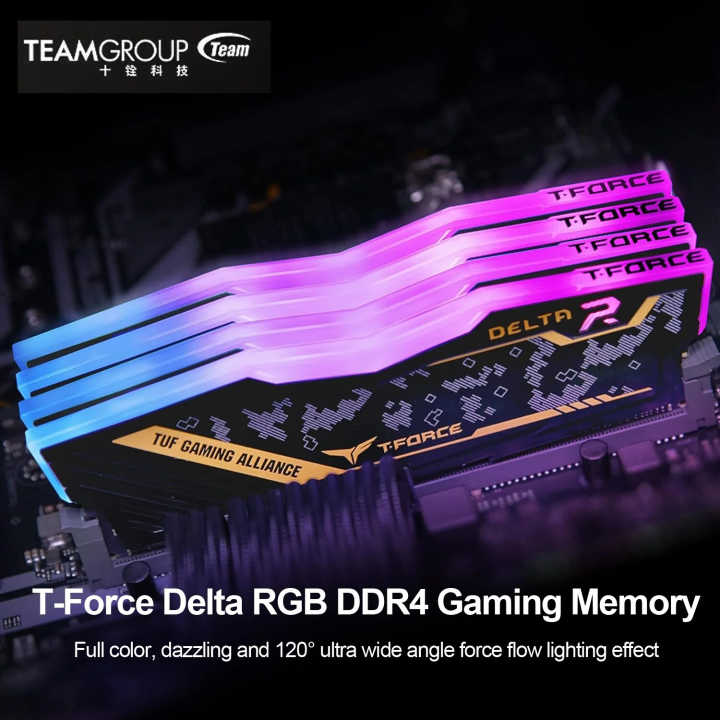TEAMGROUP T-Force Delta RGB DDR4 16GB 8GB 3200MHz 3600MHz Desktop ...
