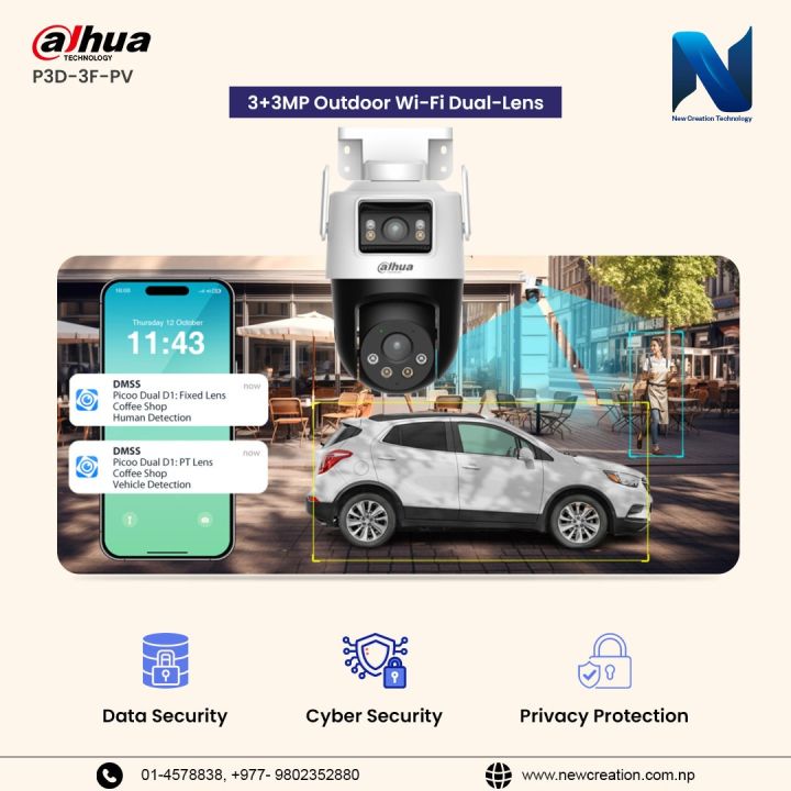 Dahua 6MP Dual Lens WiFi Camera | Daraz.com.np