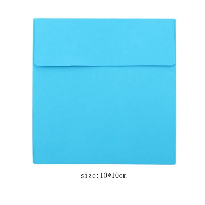 20Piece 10*10cm square color candy small envelope DIY colour Purple ...