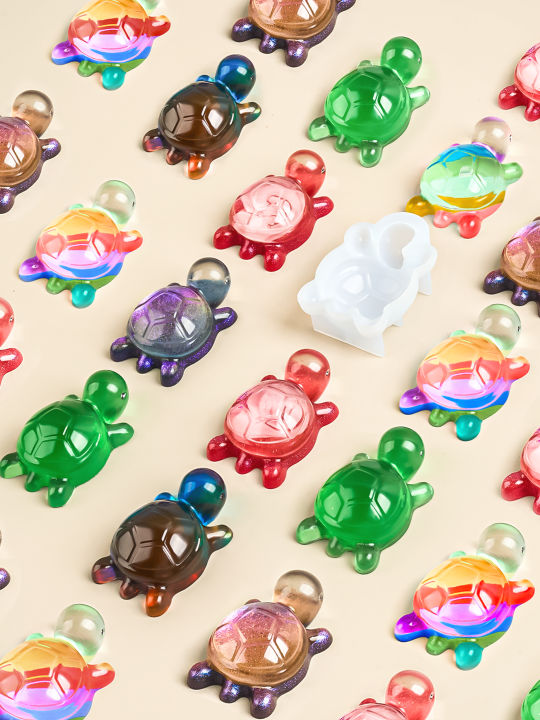 Cute Little Sea Turtle Silicone Mold DIY Epoxy Resin Casting Mould 3D ...