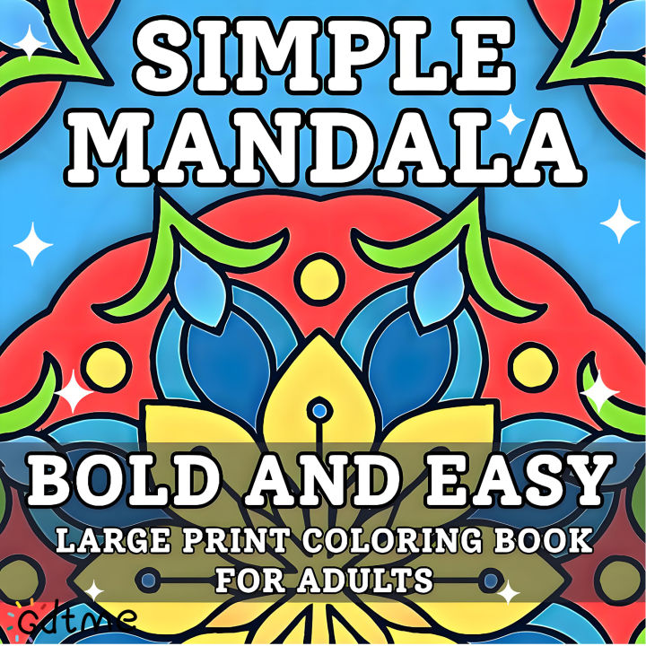SIMPLE MANDALA Coloring Book for Adults Cute Cozy Daily Activities DIY ...