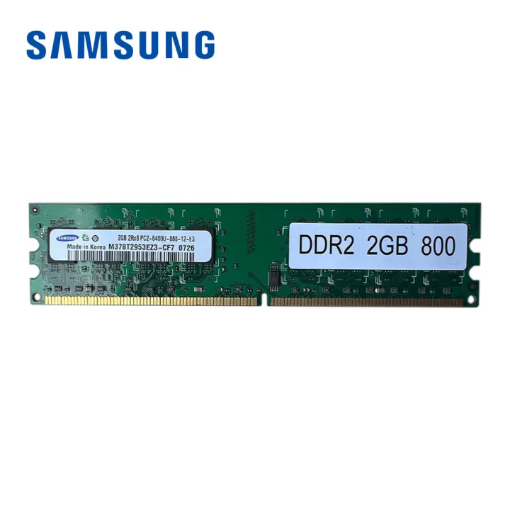 Samsung ddr2 2gb 800MHz 667MHz desktop memory dimm ram pc2 1.8v | Daraz.pk