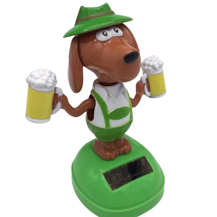 Random Color Solar Powered Dancing Dog Bobblehead Cute Dashboard ...