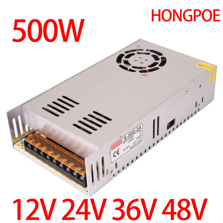 12V 24V 36V 48V 500W Switching Power Supply Source Transformer AC DC ...
