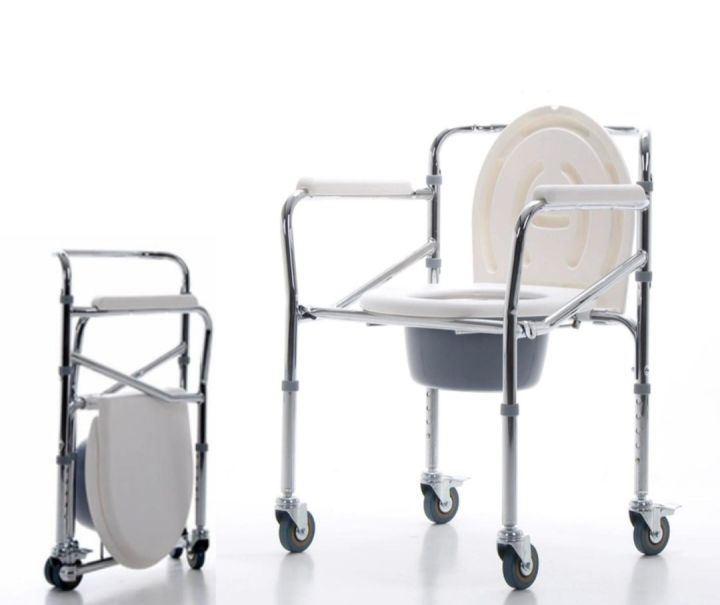 Softa Care Commode Chair With Wheels | Daraz.lk