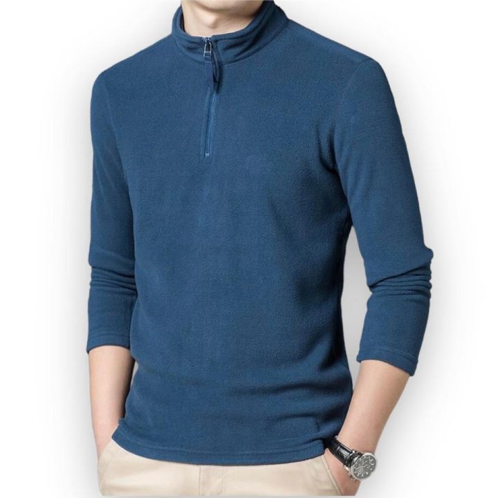 Stylish Plain Polar Half Zippered High Neck For Men | Daraz.com.np