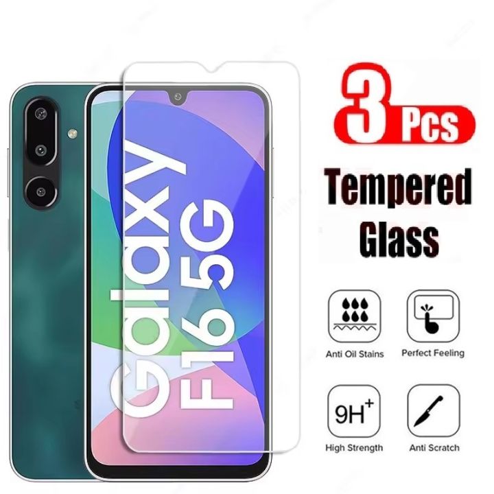 3Pcs Screen Protector Glass For Samsung GalaxyA06 A16 A36 A56 F16 M06 A30S Tempered Glass Film ...