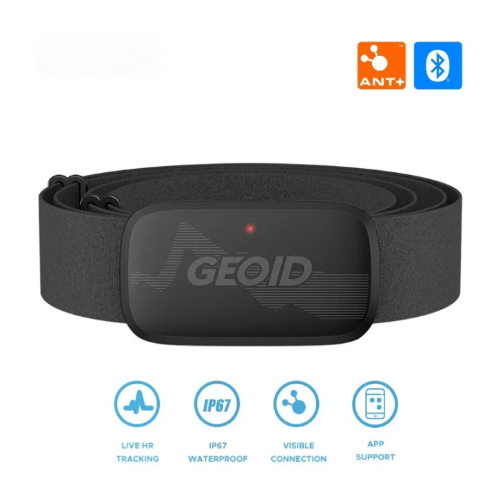 HS500 Bluetooth Heart Rate Monitor Chest Strap ANT Fitness Tracker with ...