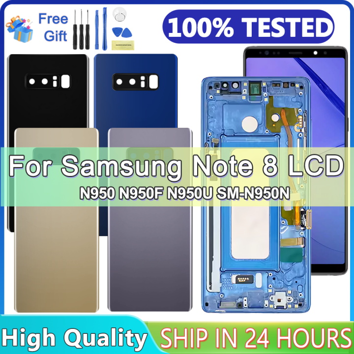 Note 8 Display Screen With Frame For Samsung Note8 N950F N950U N950W ...