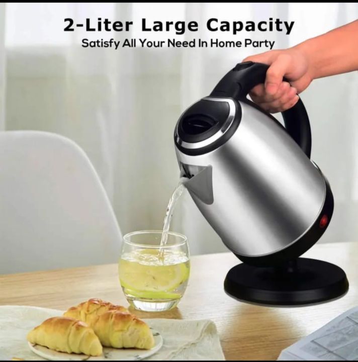 2.0 Liter Electric Kettle Stainless Steel Water Boiler | Fast Boiling ...