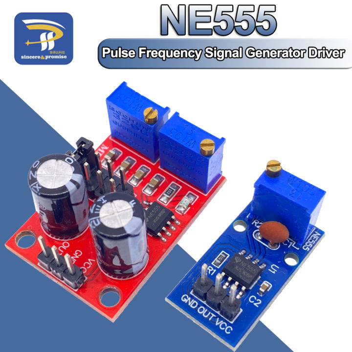 NE555 Pulse Frequency Duty Cycle Adjustable Module 10kHz -200kHz Square Wave Signal Generator ...