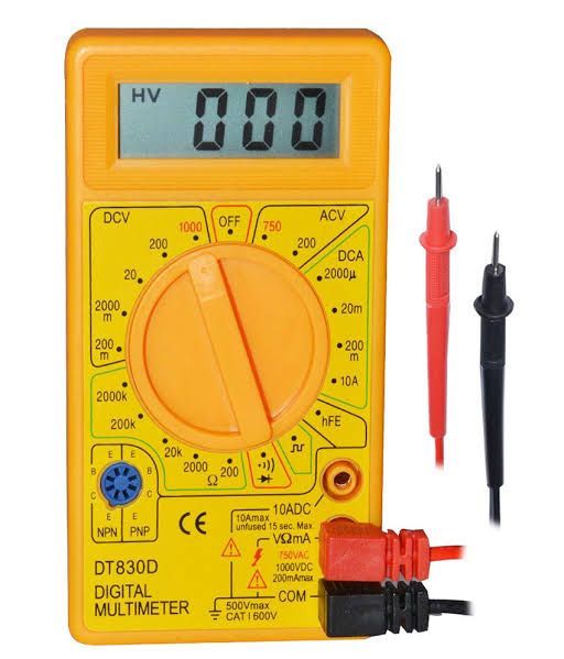 Digital multimeter AVO Meter Measured Volt Amp Resistor, How to used ...