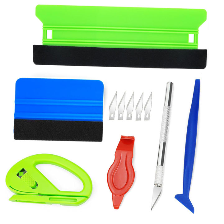 Car Vinyl Wrap Tool Window Tint Film Kit Large Felt Squeegee Edge ...