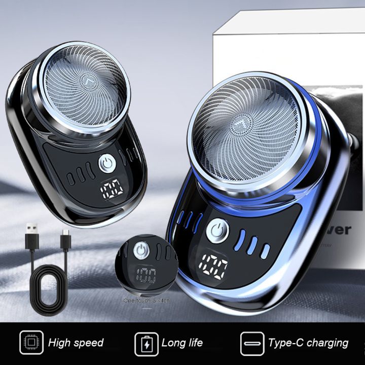 Mini Electric Travel Shaver For Men Pocket Size USB Charging Portable ...