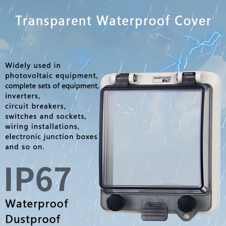 IP67 Circuit Breaker Transparent Waterproof Box Window Distribution Box ...