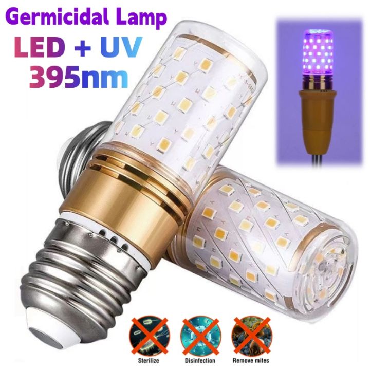 60 LEDs Mini Portable UV Germicidal Lamp Disinfection Lights UV ...