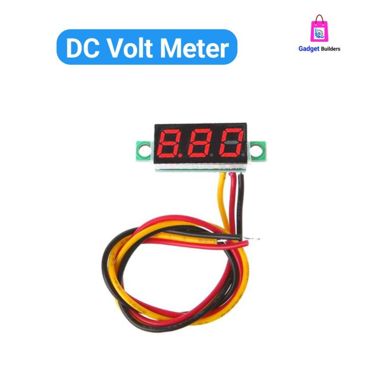 LED Display Mini 0.36 inch DC 0-100V Digital Voltmeter 100V Volt Panel ...