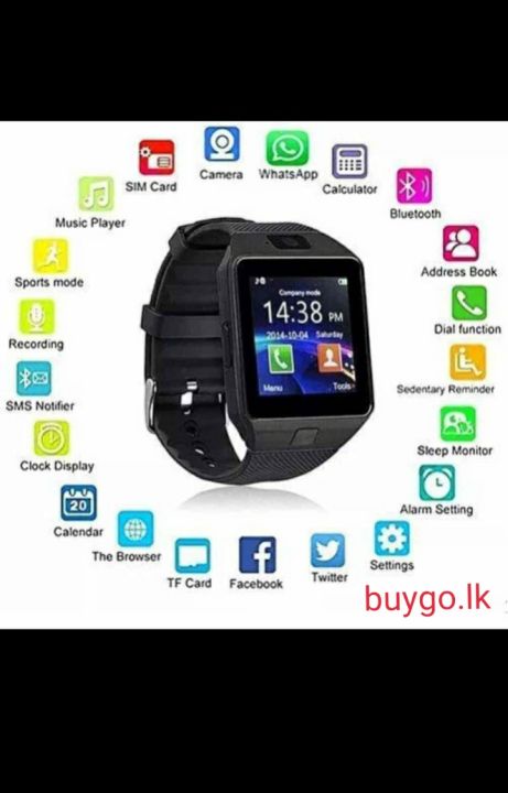Dz 09 Sim Call Bluetooth Smart Watch | Daraz.lk