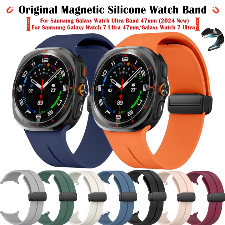 Soft Silicone Strap for Samsung Galaxy Watch Ultra 47mm Sport ...