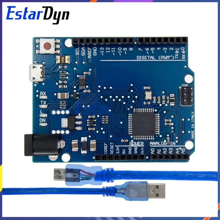Estardyn Leonardo R3 development board Board + USB Cable ATMEGA32U4 For ...