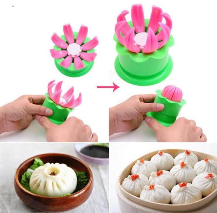 Momo Maker Heavy Pastry Steamed Stuffed Bun Pie Dumpling Making Mould ...