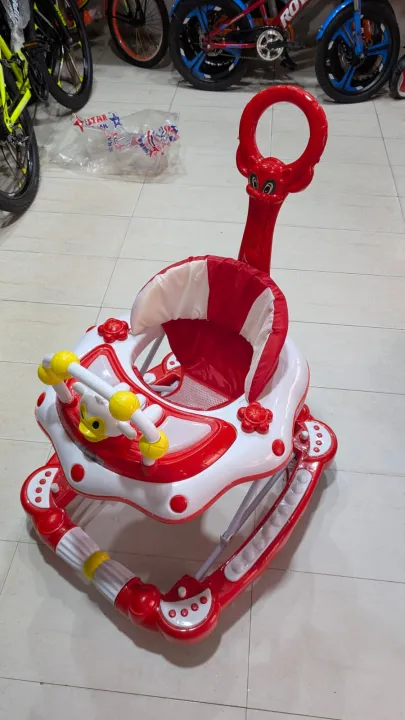 Twinkle Baby Walker With Music & Height Adjustable, Attachable Push ...