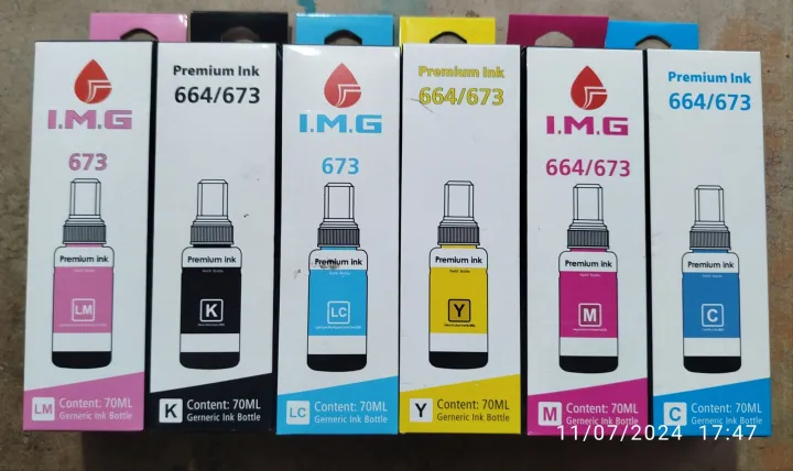 6 Color Epson Premium Ink 70ml ( 664-673 ) | Daraz.pk