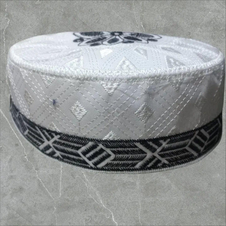 Cotton Muslim Namazi Topi , Best premium Quality, white prayers cap ...