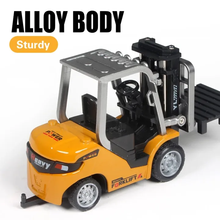 Mini RC Forklift 1/64 Alloy Desktop Remote Controlled Car Toy ...