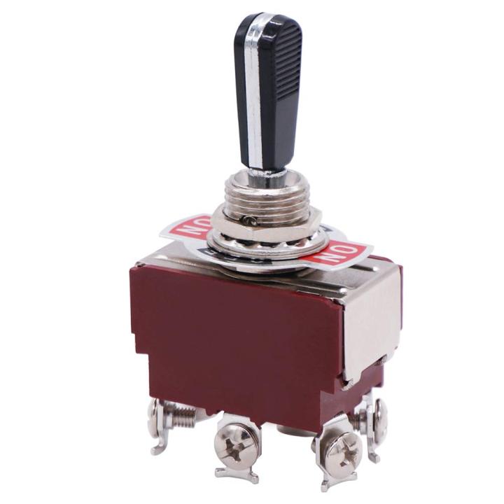 5pcs Momentary Toggle Switch DPDT (ON)-Off-(ON) 6 Terminal 3 Pin Toggle ...