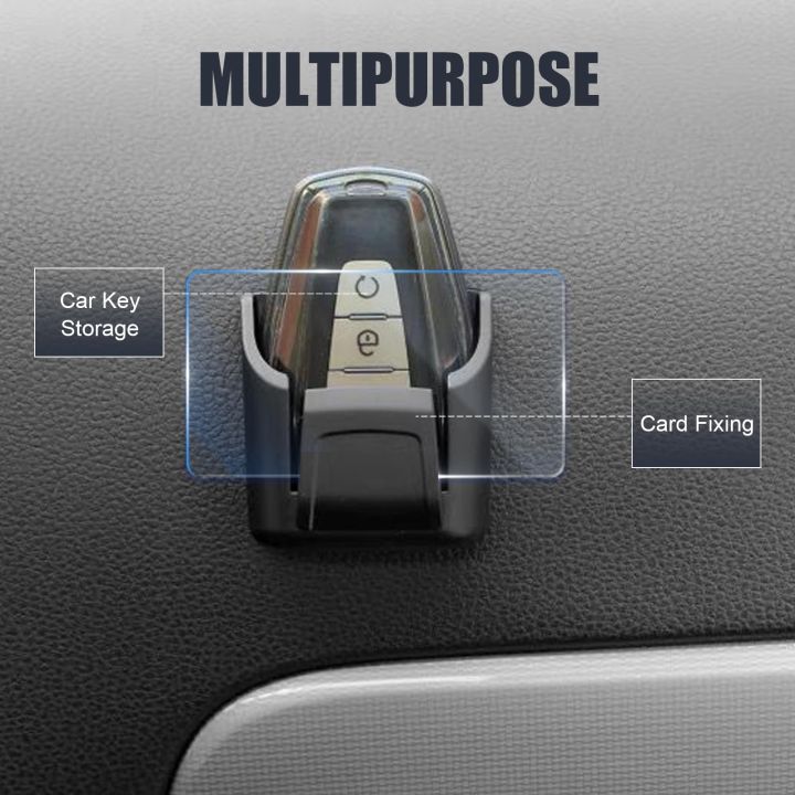 Universal Car Key Holder Clip Car Interior Storage Box Dashboard ...