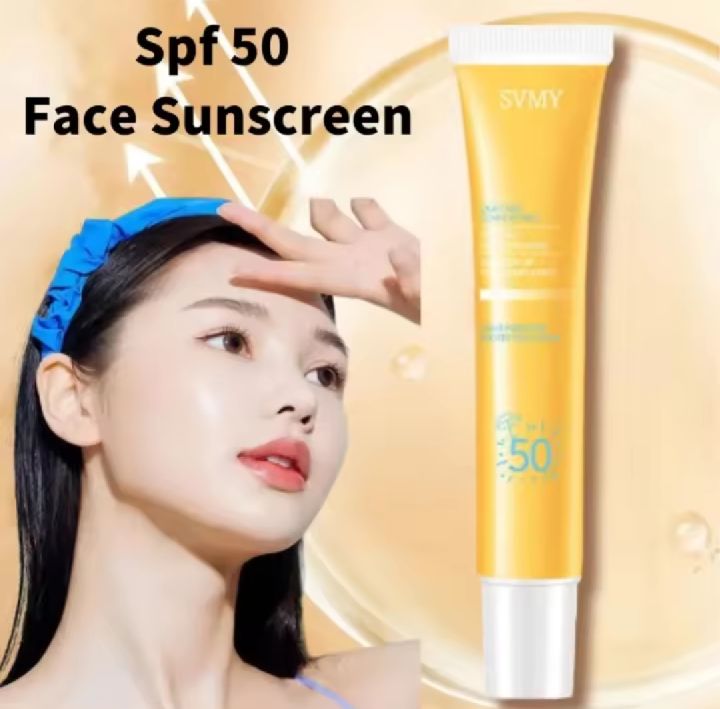 Sunscreen High Quality, SPF 50+ PA+++ Vitamin C Sunscreen Whitening Cream Anti-Sweat Refreshing ...