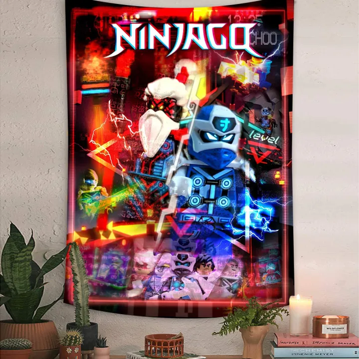 Cool L-LEGOs Cartoon N-Ninjago Theme Background Kids Happy Birthday New ...
