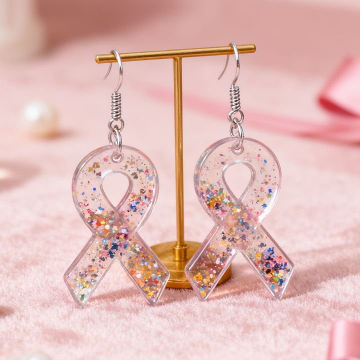 DIY Ribbon Earring Resin Molds, Earring Pendant Molds, Keychain ...