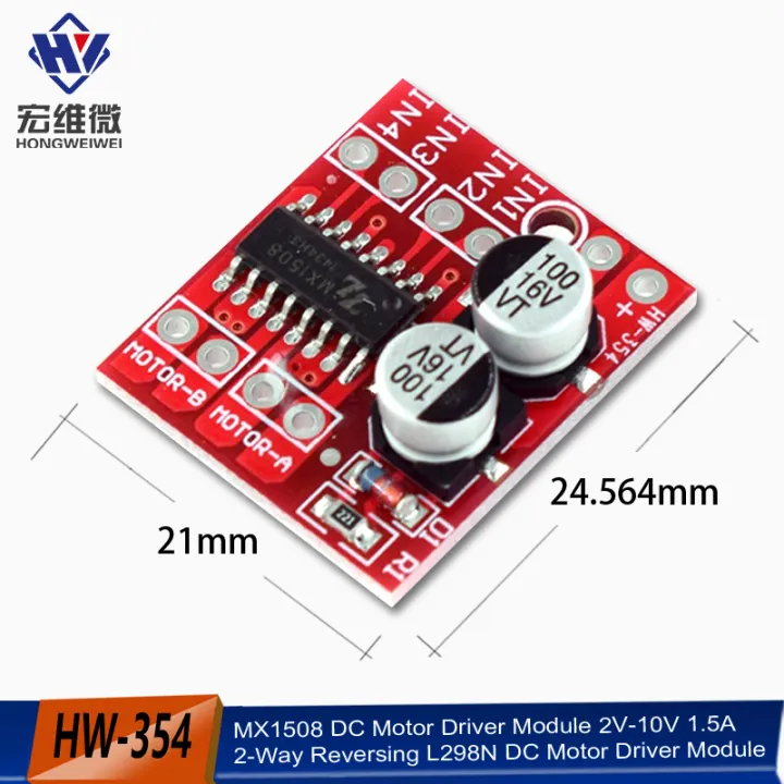 1-10PCS MX1508 DC Motor Driver Module 2V-10V 1.5A 2-Way Reversing PWM ...
