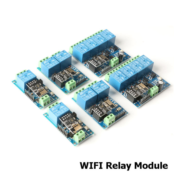 ESP8266 ESP-01 WiFi Relay 1 2 4 Way Channel 5V 12V Things Smart Home ...