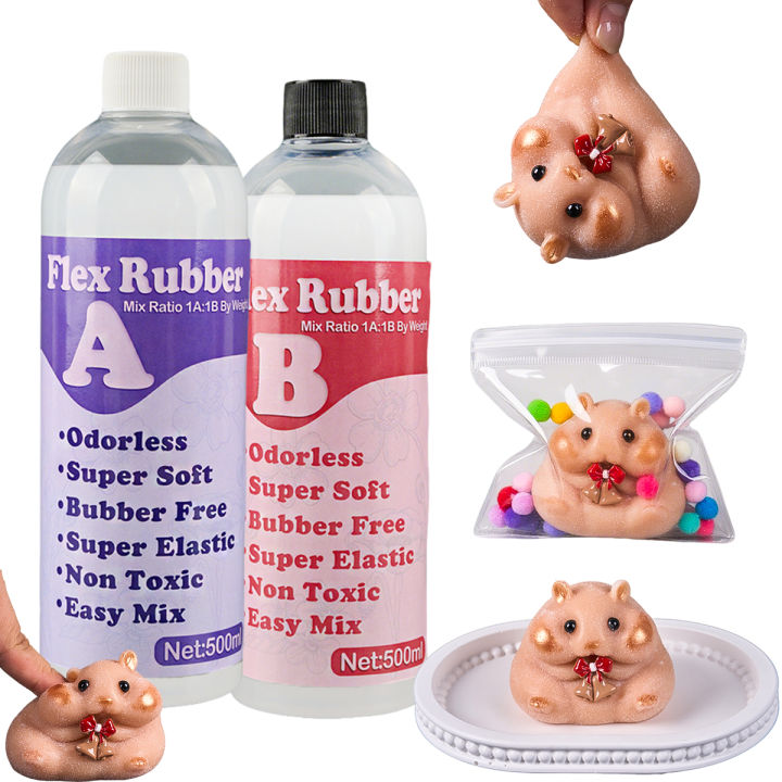 50/100/250/500ml 1:1 AB Squishy Gel High Density Epoxy Resin Glue Soft ...