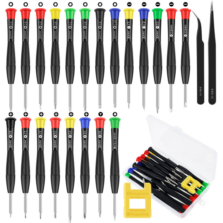 25Pcs Mini Magnetic Screwdriver Set Non-slip Micro Screwdriver Metric ...