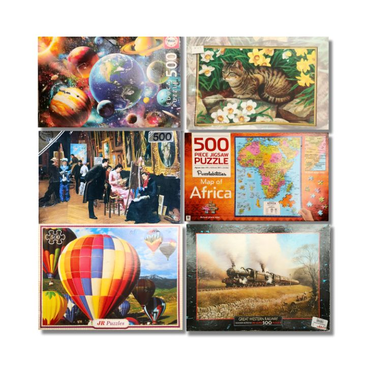 500 Piece Preloved Jigsaw Puzzle - Assorted Designs - Uncounted High ...