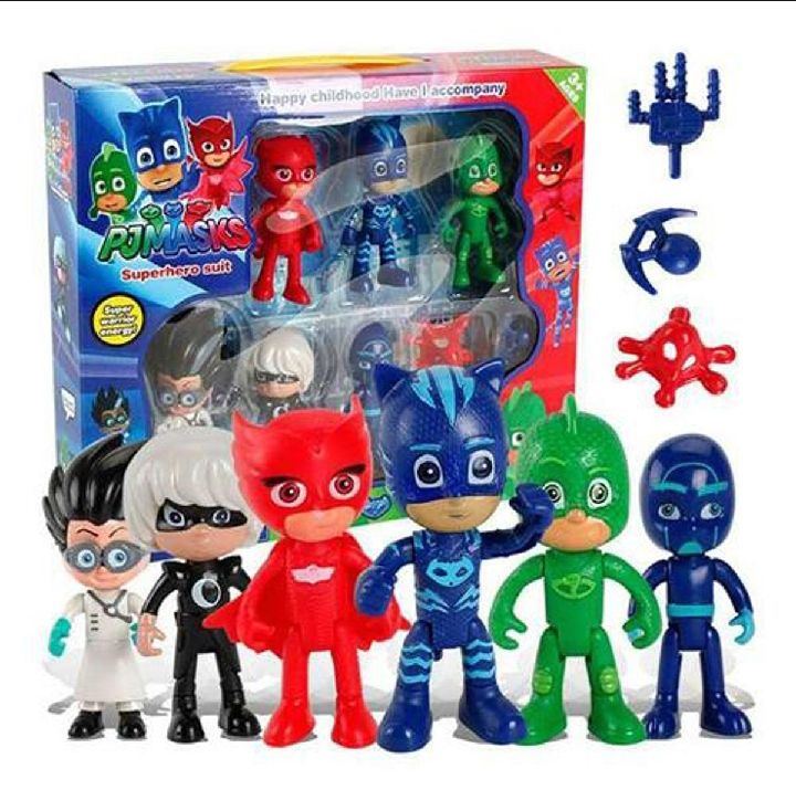 PJ Masks 6 Action Figures and Accessories Set | Daraz.pk