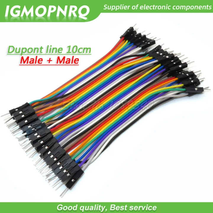 40PCS 10CM Dupont Line Male to Male Jumper Dupont Wire Cable For ...