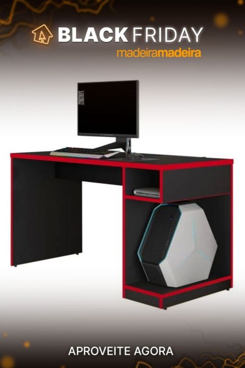 OFFICE TABLE, Modern Wood Computer Gaming Desk, Office Writing ...