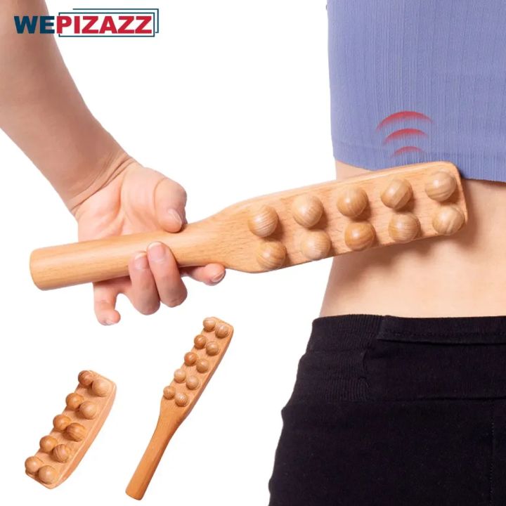 Wood Therapy Massage Tools Back Massage Roller Stick Lymphatic Drainage ...