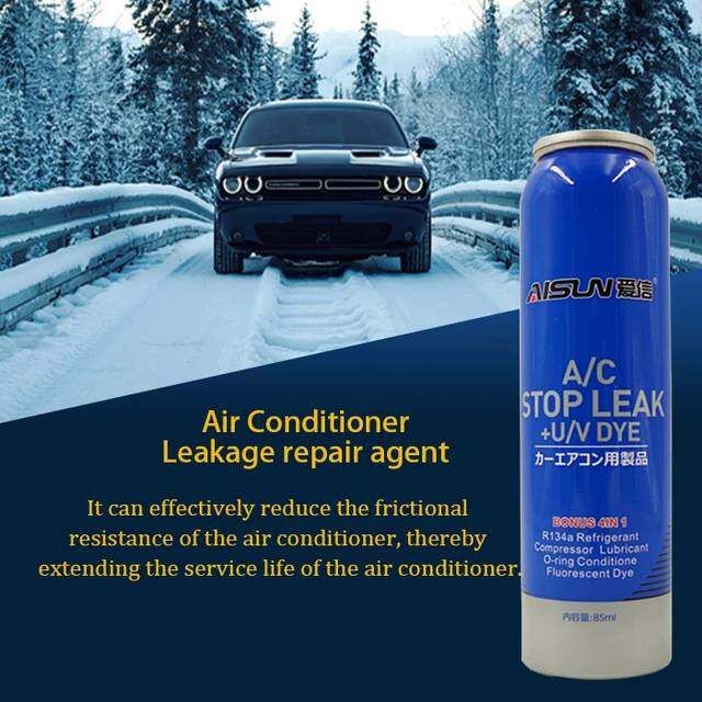 A/c stop leak free liquid R134a plug in refrigerant for car air ...