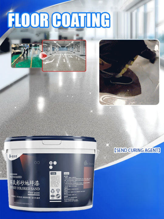 Epoxy colored sand Floor Coating Floor paint Construction Convenience ...