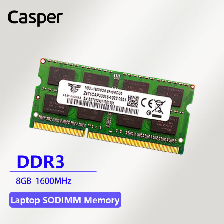 Casper Laptop Computer DDR3 Memory Module RAM 8GB 1600MHz Design for ...